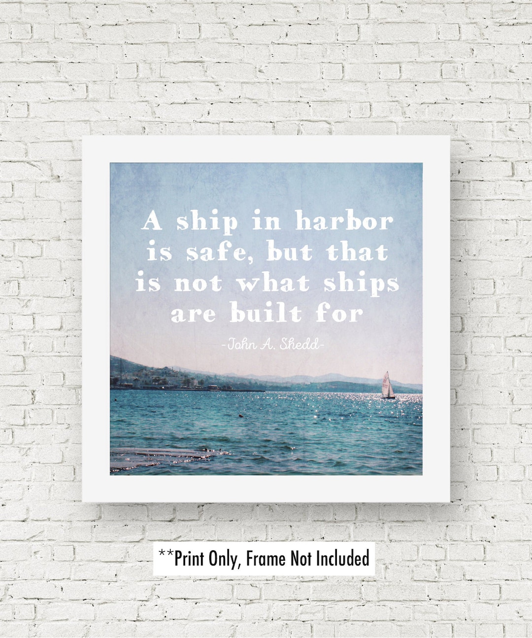 Inspirational Quotes, Boat Print, Ocean Photography, Ocean Quotes ...