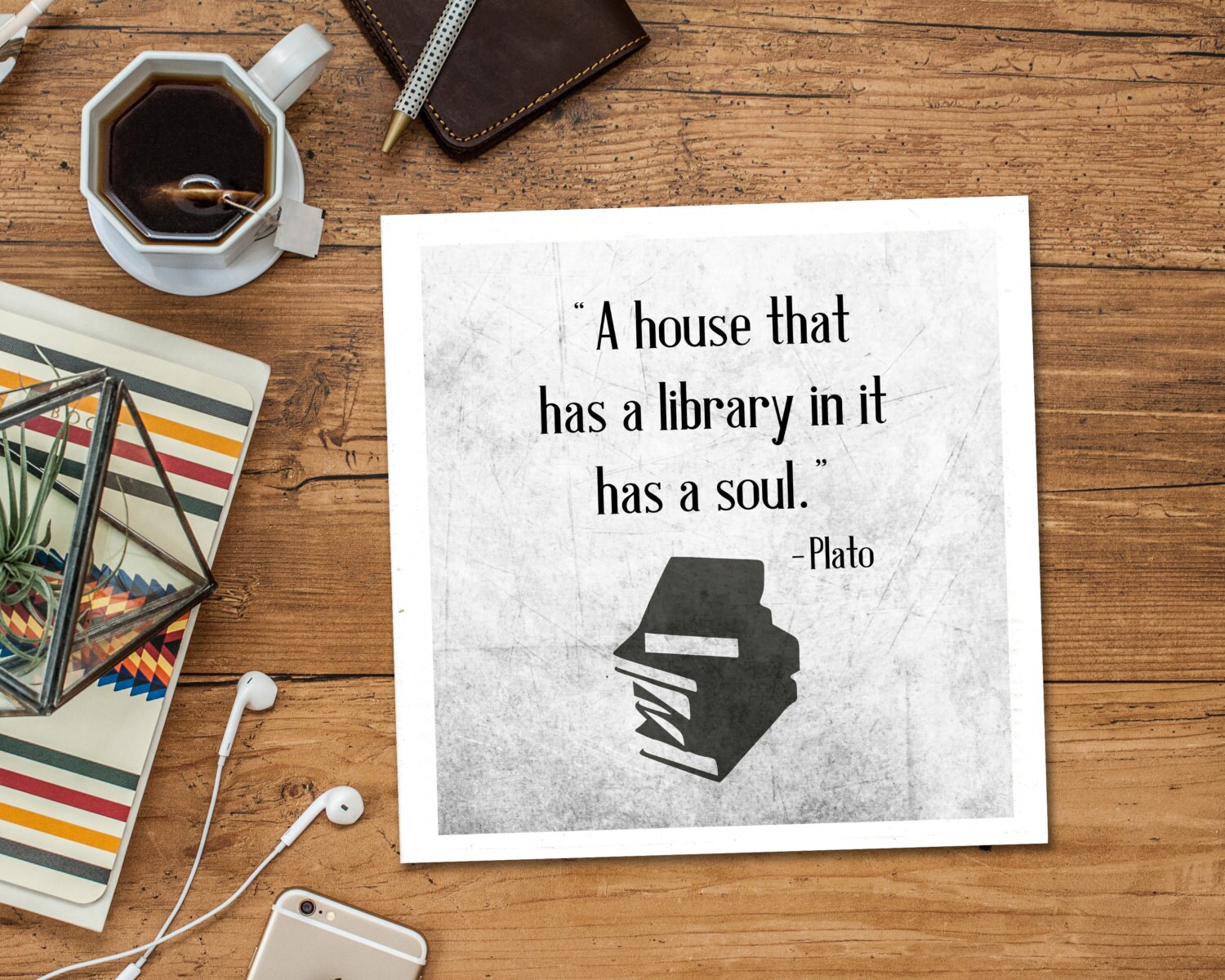 Gifts for book lover gift printable word art print digital | Etsy