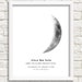 Custom Moon Print, Custom Anniversary Print, Personalized Moon Phase ...