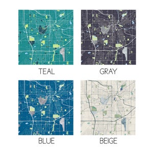 Custom Map Printable, Custom Watercolor Map Download, Personalized Map ...