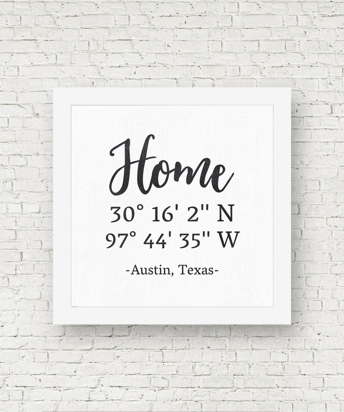 Latitude Longitude Printable Custom Coordinates Print Home - Etsy