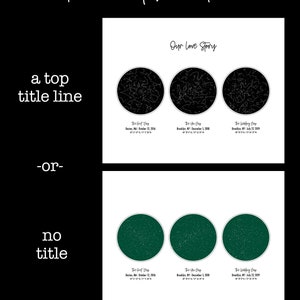 Constellation Print, Triple Star Map Poster, Night Sky by Date, Star ...