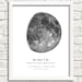 Custom Moon Print, Custom Anniversary Print, Personalized Moon Phase ...