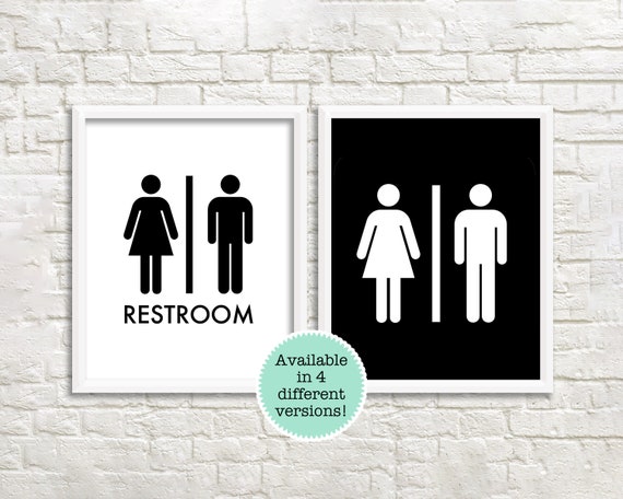 Custom Bathroom Signs