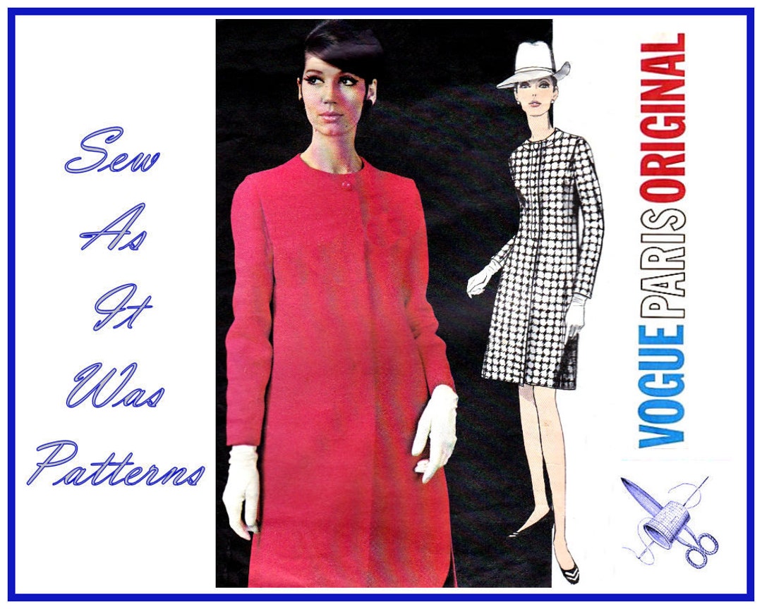 Vogue Paris Original 1817 1960s Lanvin Dress Jewel Neckline Long ...