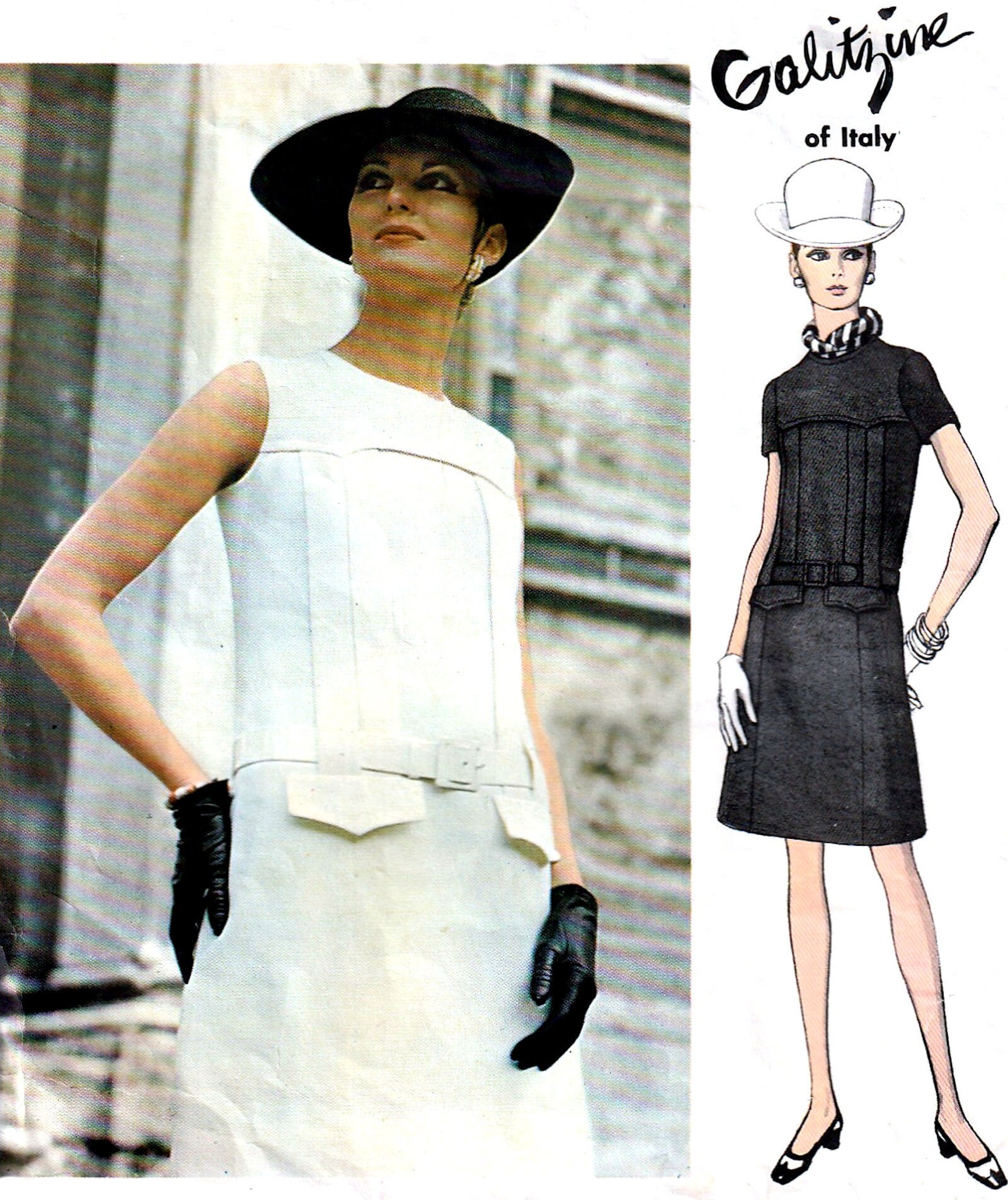 Vogue 2061 Couturier Design Galitzine Italy Dress Drop Waist Jewel ...