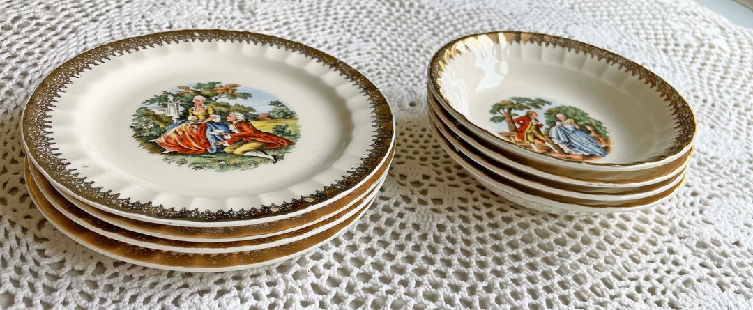Cronin China Colonial Bowls & Plates Set of 8 USA Made - Etsy