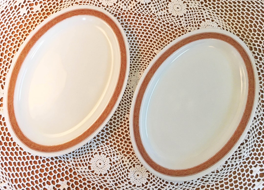 Pyrex Bronze Platters Set of 2 USA Made - Etsy
