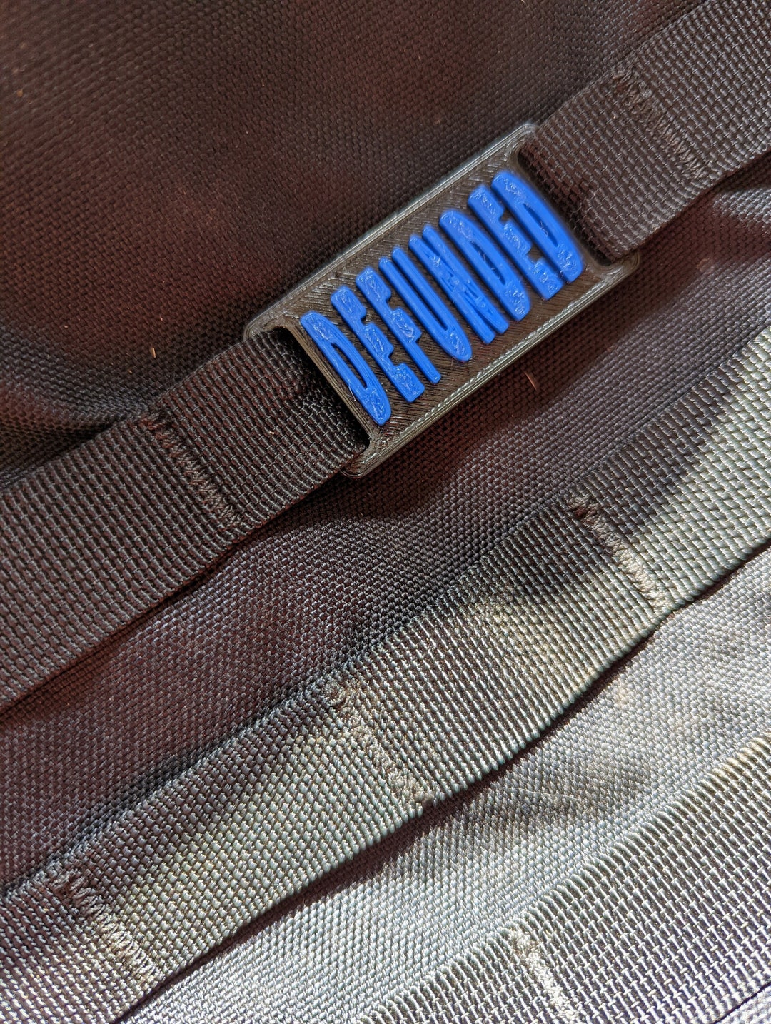 DEFUNDED Police MOLLE Tag Decoration - Etsy