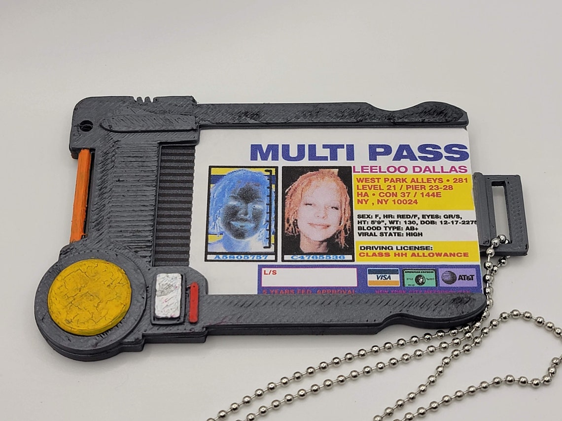 Fifth Element Multipass Identification Card and Driver's - Etsy