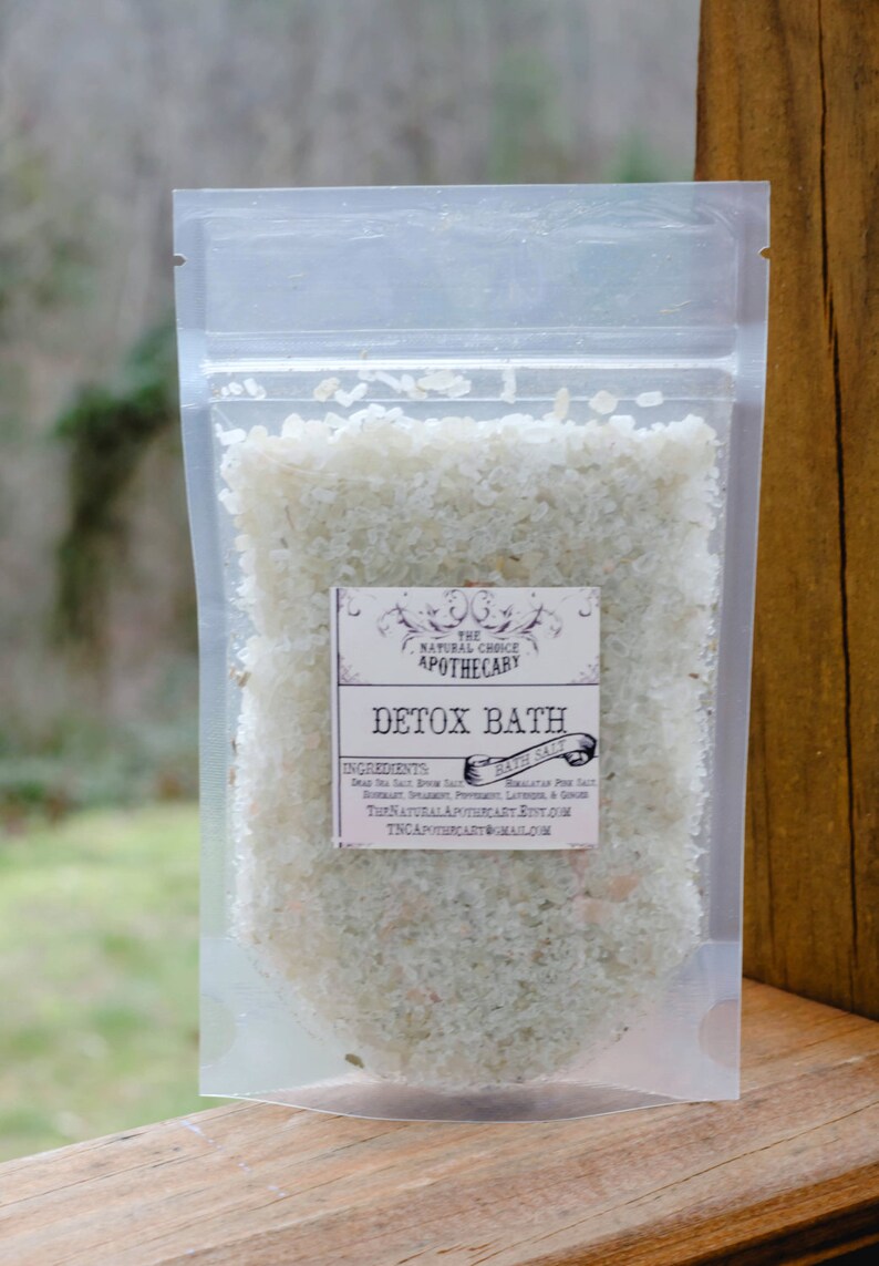 Detox Bath Salts, Vegan Bath Soak, Mineral Bath Detox, Organic Spa Bath ...