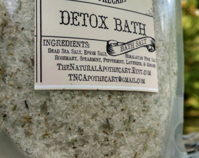 Detox Bath Salts, Vegan Bath Soak, Mineral Bath Detox, Organic Spa Bath ...