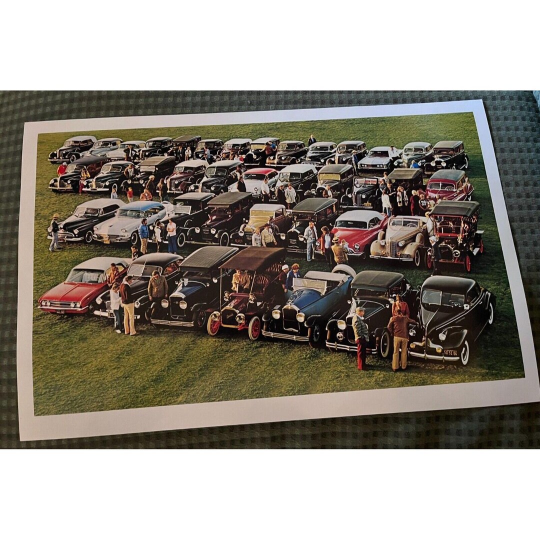 Vintage Classic Antique Car Show 11" X 17" 60s 70s Color Photo Print ...