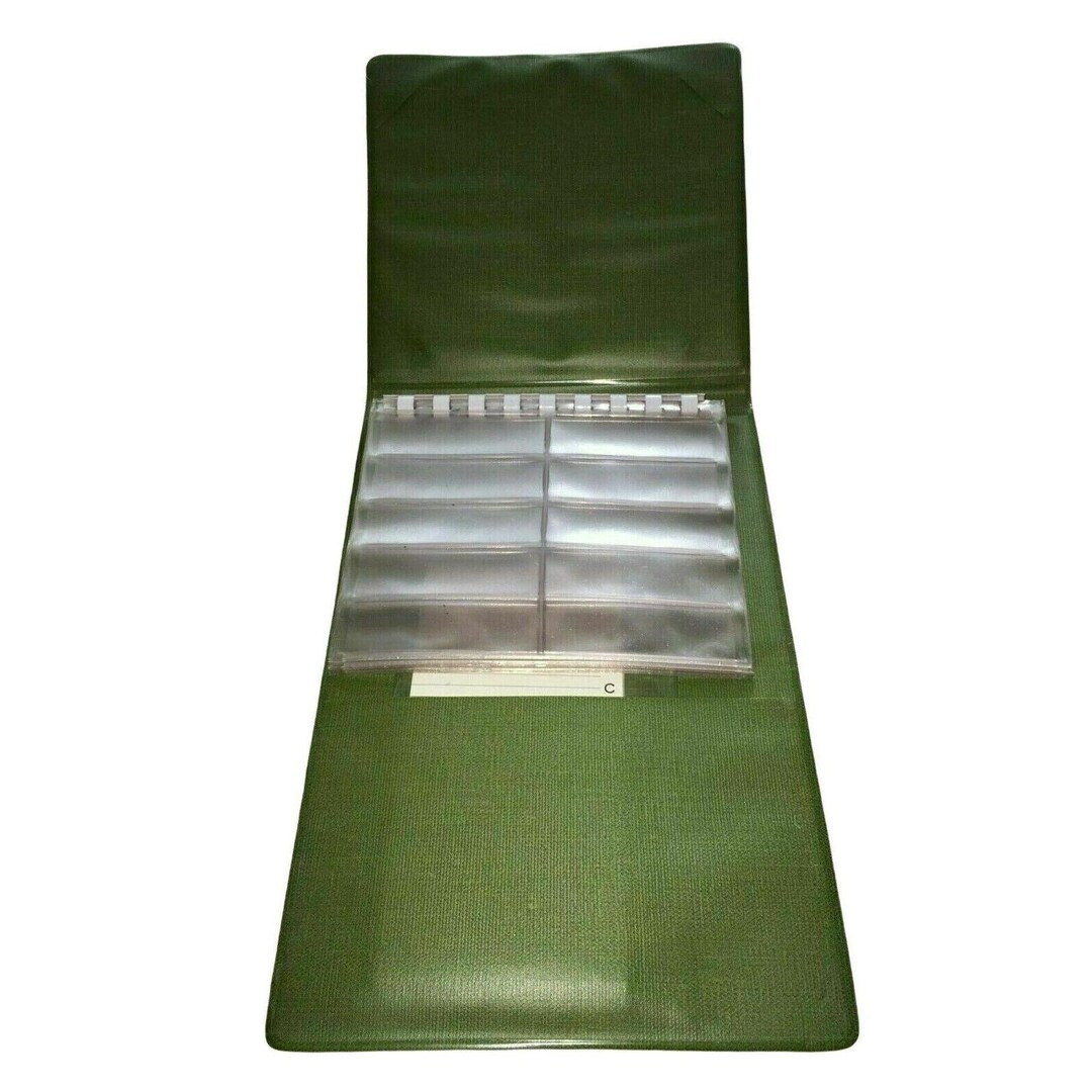 Vtg MCM Green Folding Address Book Notebook Phone Directory Memo Desk ...