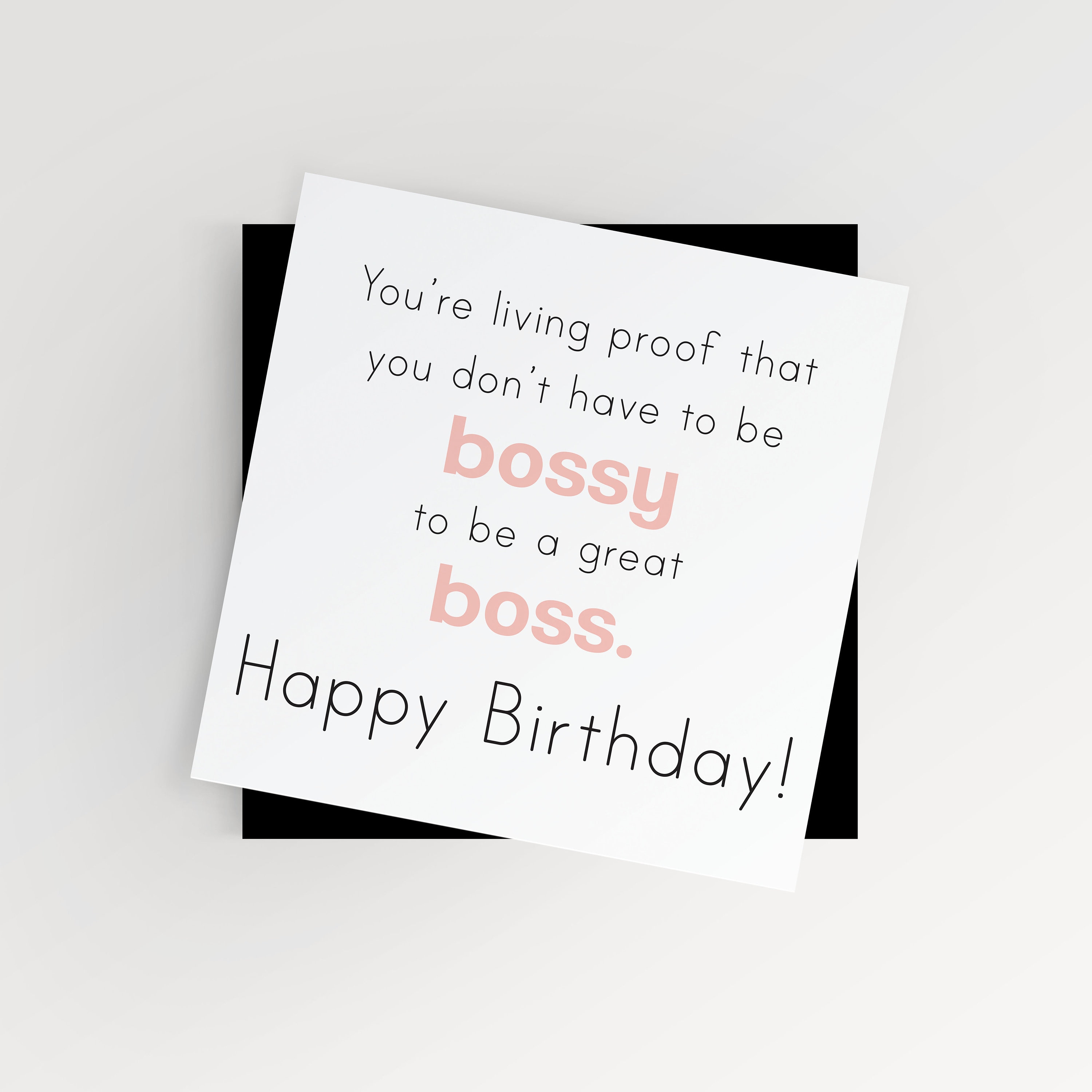 Boss Birthday Card [digital Download] - Etsy