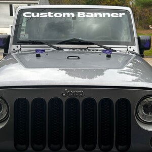 Custom Windshield Banner Decal - Etsy