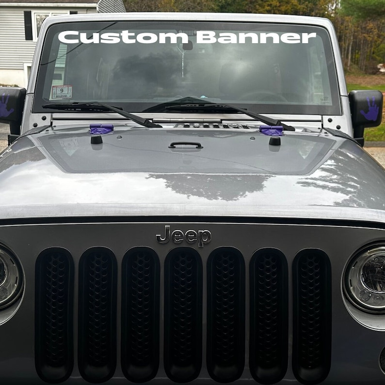 Custom Windshield Banner Decal - Etsy