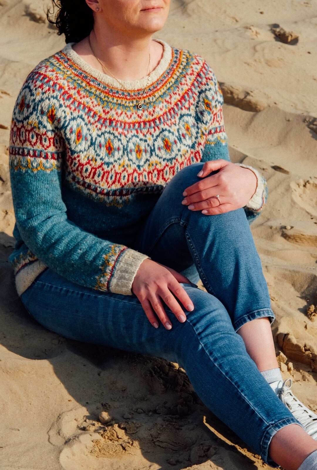 Blue 100% Tweed Lopapeysa Pullover - Etsy
