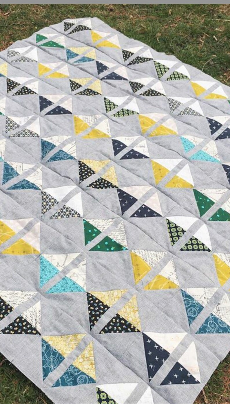 Shattered Squares Modern Quilt Pattern (PDF) - Etsy