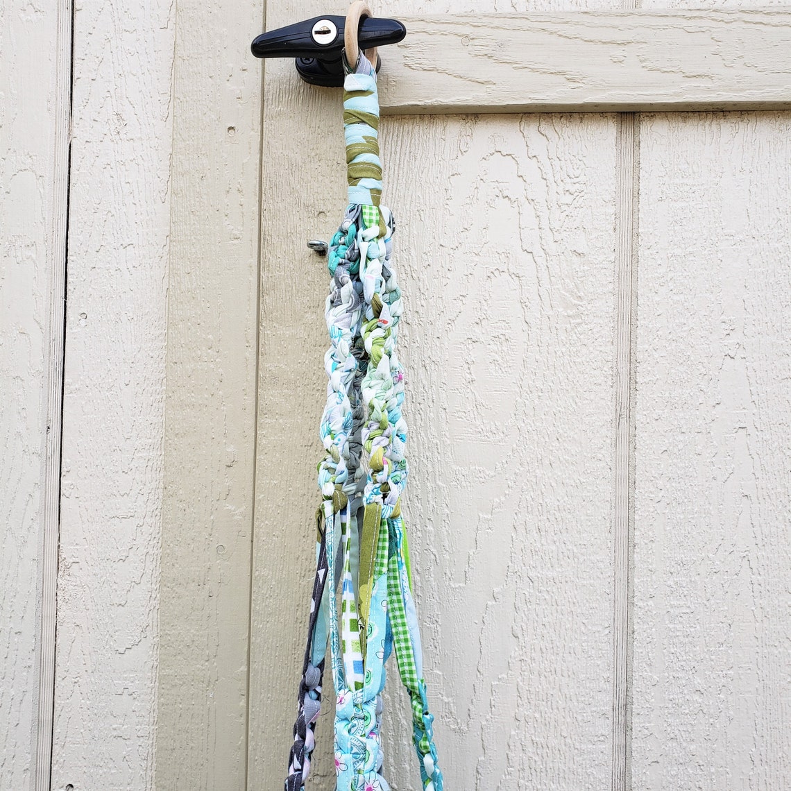 Macrame Plant Hanger Quilt Strips Macrame Plant Hanger With - Etsy