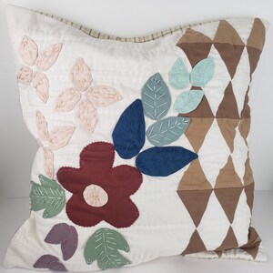 Modern Quilted Pillow Pattern With Appliqué Details, Anniken Pillow ...