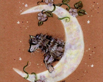 Celestial Wolf Art - Etsy