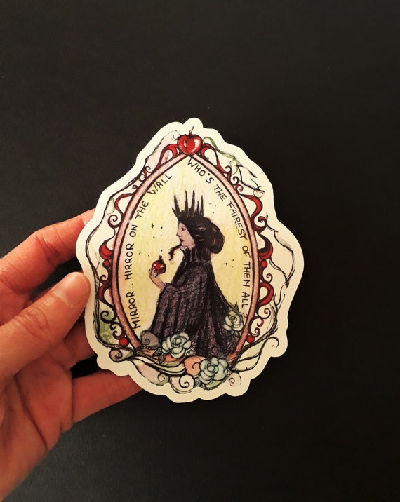 Snow White Sticker Snow White Laptop Decal Fairy Tales | Etsy