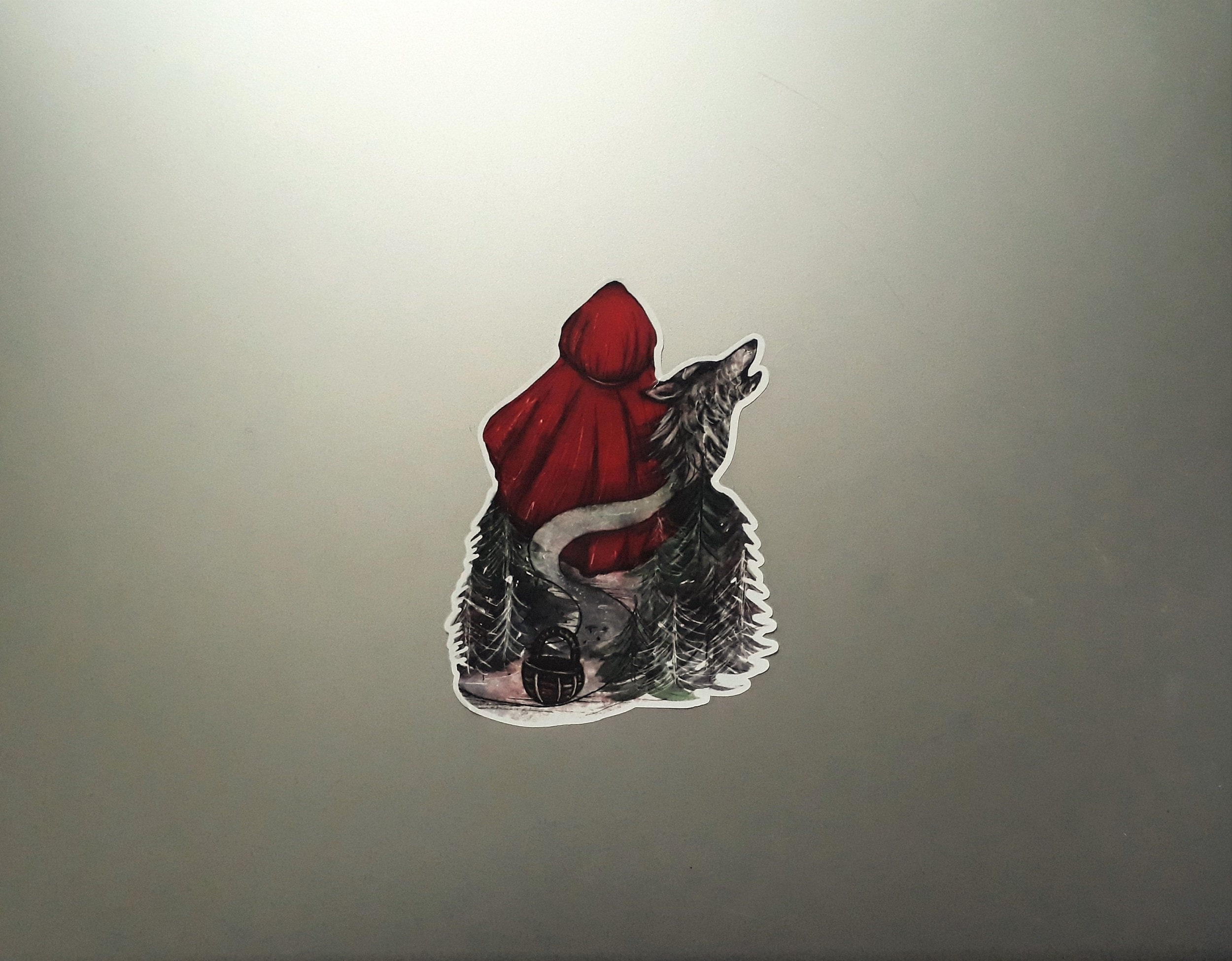 Little Red Riding Hood Sticker Fairy Tales Vinyl Decal Red - Etsy