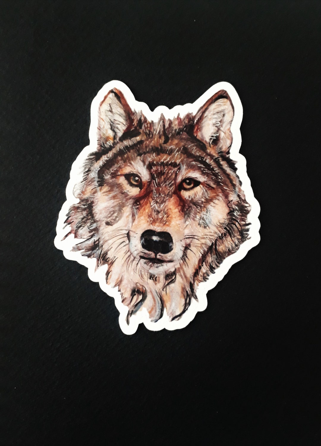 Wolf Vinyl Sticker Wolf Sticker Wolf Head Sticker Wolf - Etsy