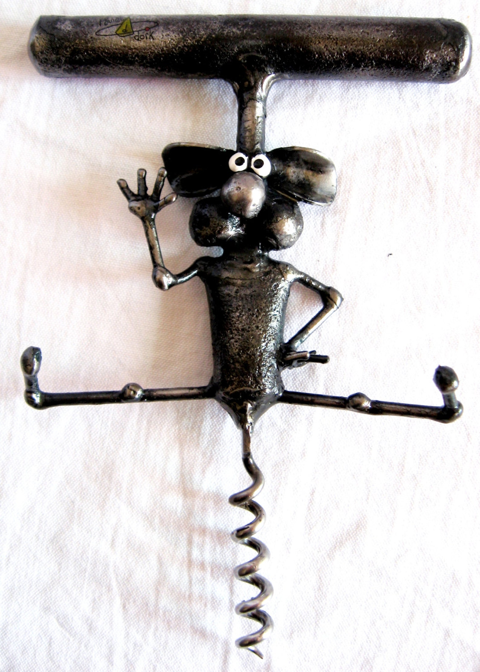 Unique Corkscrew Mouse Handmade From Recycled Steel. | Etsy