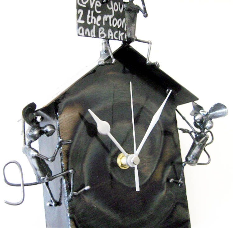 Love Clock With Mice Blowing Kisses Saying i Love You to | Etsy