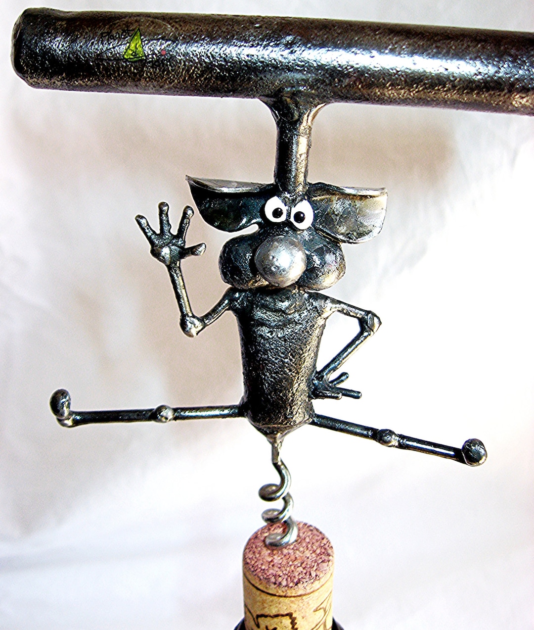 Unique Corkscrew Mouse - Handmade From Recycled Steel. - Etsy