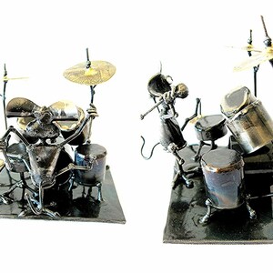 Drummer Mouse Sculpture Made From Reclaimed Steel - Etsy