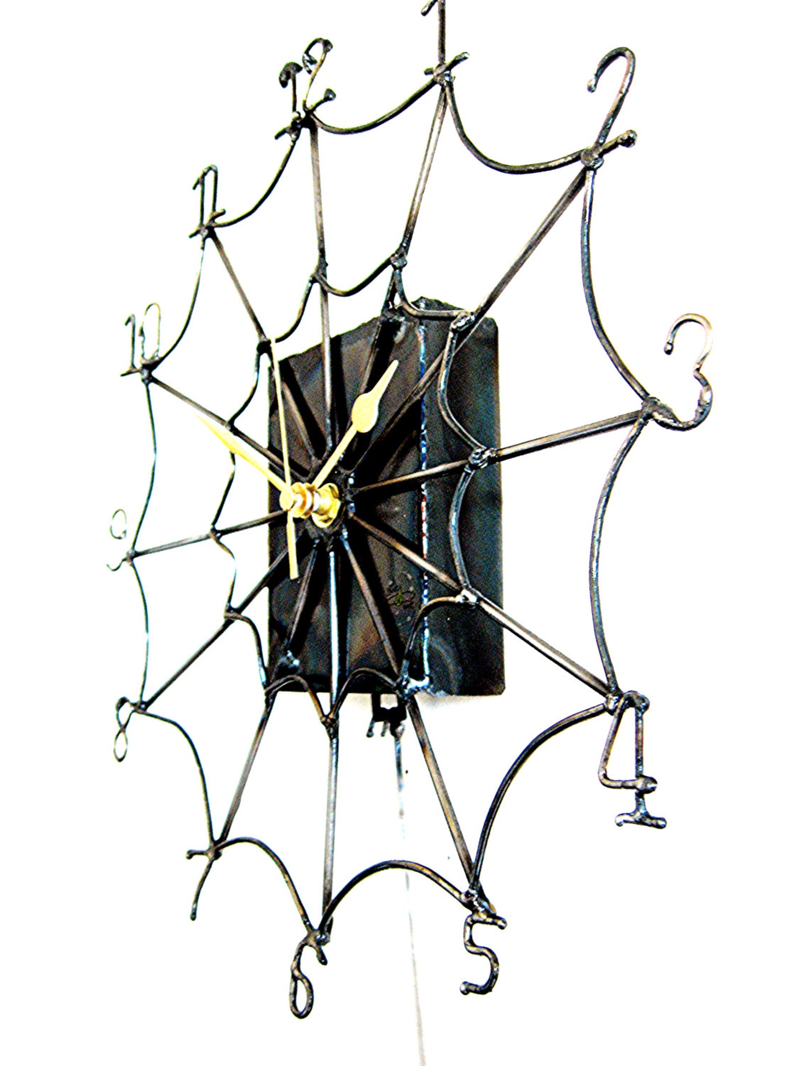 Spider Web Wallclockwith Working Spider Pendulum Handmade - Etsy