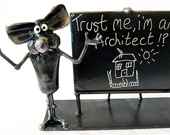 Dentist Mouse Sculpture Made From Recycled Welded Steel | Etsy