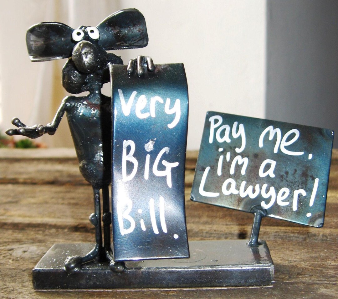 Lawyer Mouse Sculpture - "pay Me I'm a Lawyer" - Etsy