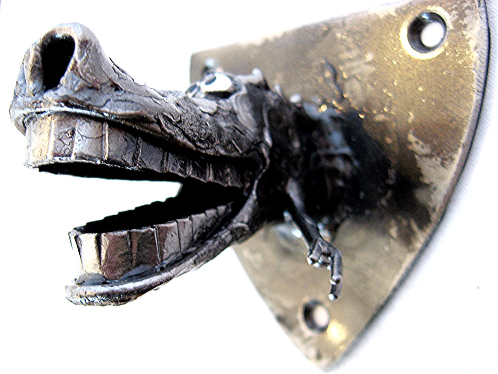 Alligator Bottle Opener , Wall Mounted, Handmade From Recycled Steel ...
