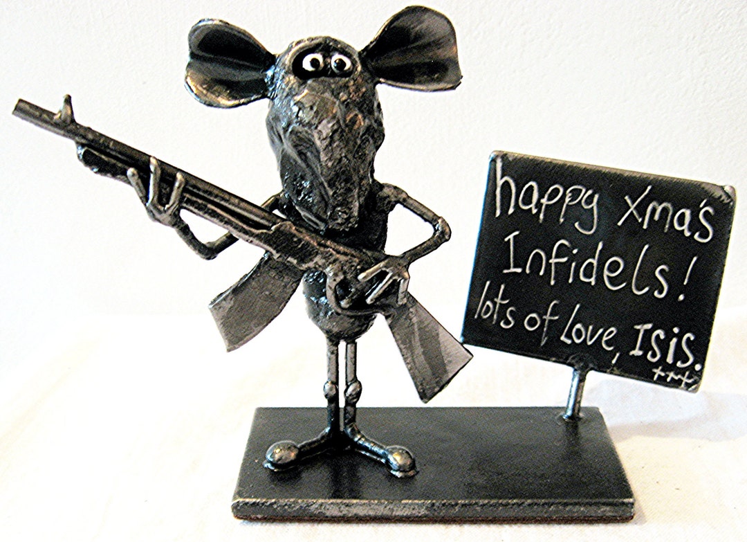 Terrorist Mouse Sculpture , "happy Christmas From Isis" - Etsy
