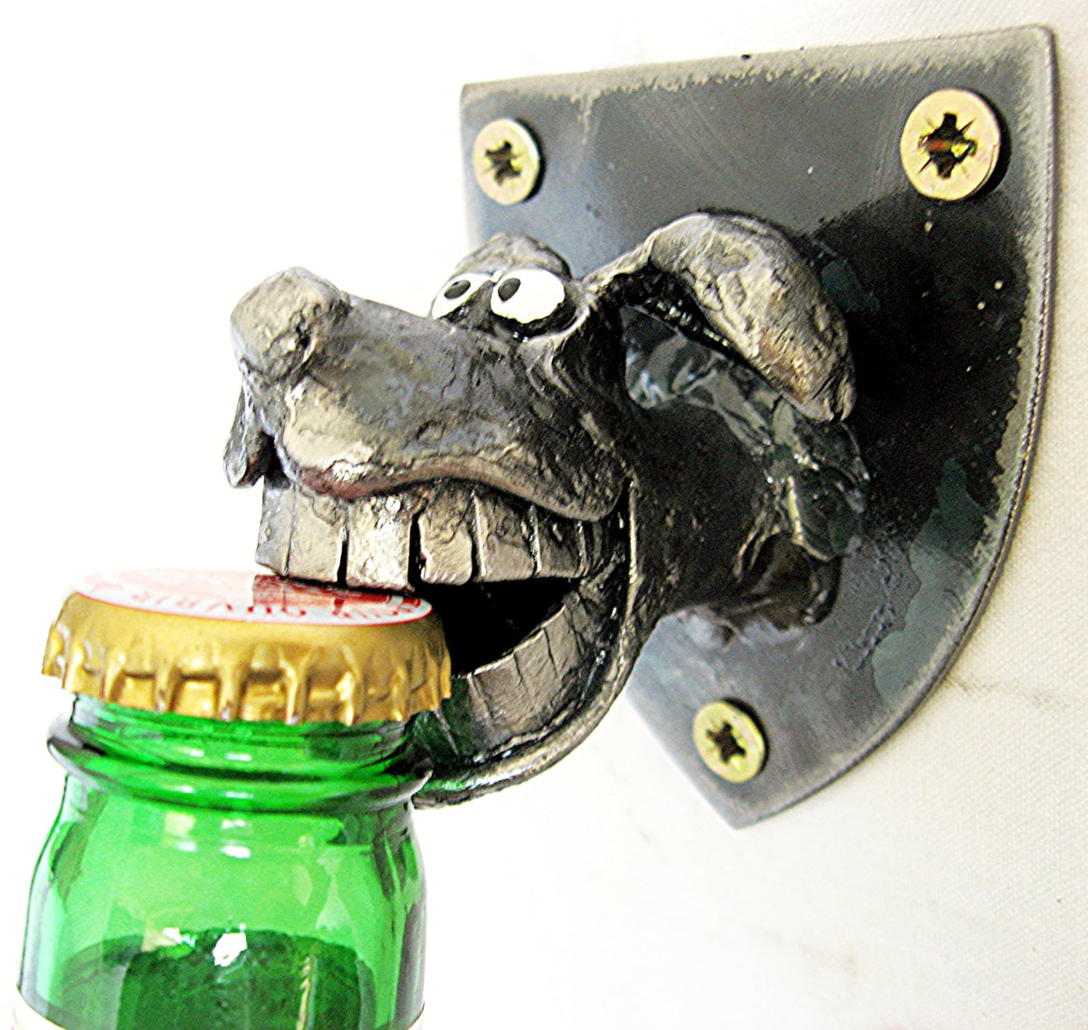 Dog Bottle Opener Wall Mounted Bottle Opener Made From - Etsy