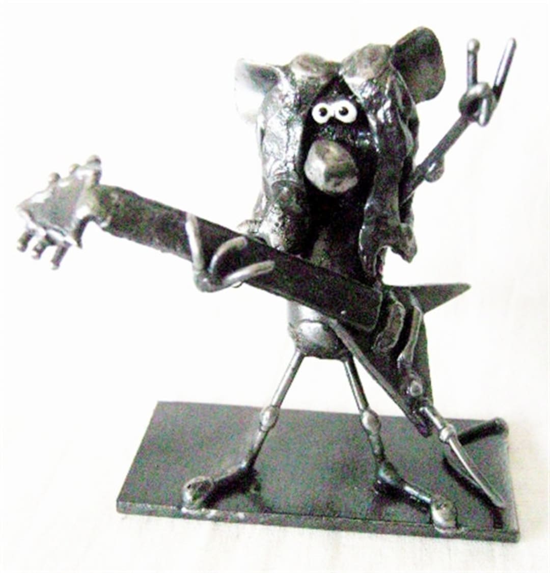 Heavy Metal Mouse Guitar Hero Sculpture - Etsy