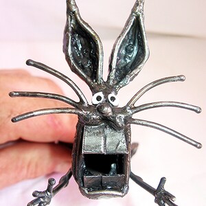 Bottle Opener - Crazy Rabbit Handmade From Recycled Steel - Etsy
