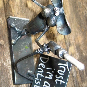 Dentist Mouse Sculpture Made From Recycled Welded Steel - Etsy