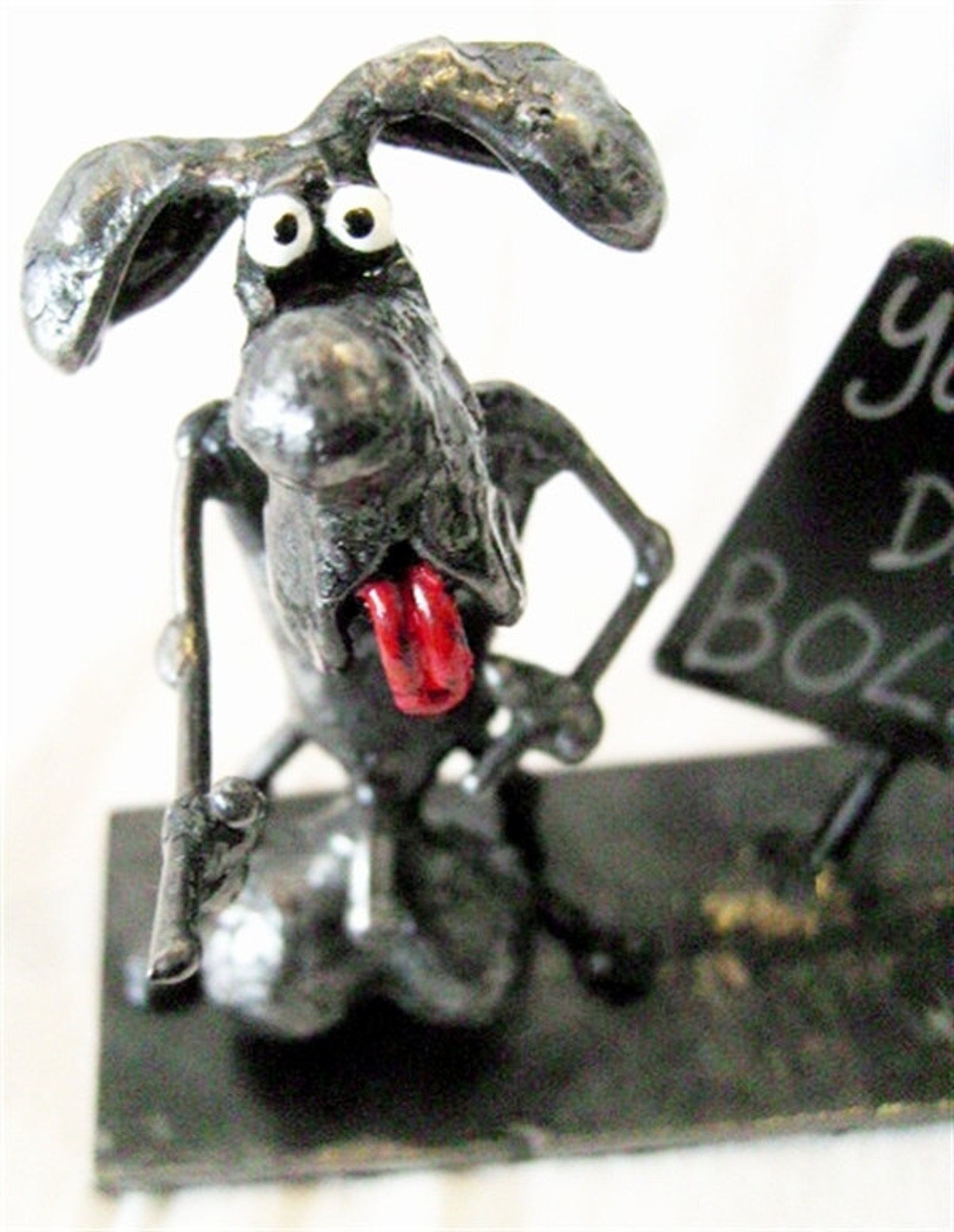 Dog With Unfeasibly Large Testicles- "you're the Dog's Bollox!" (steel ...
