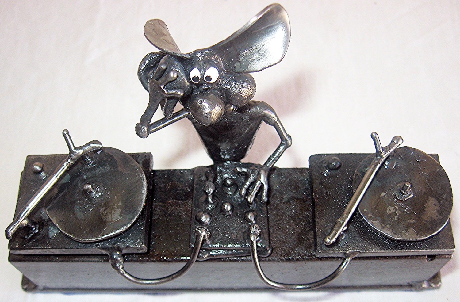 DJ Mouse Sculpture Made From Recycled Steel. - Etsy