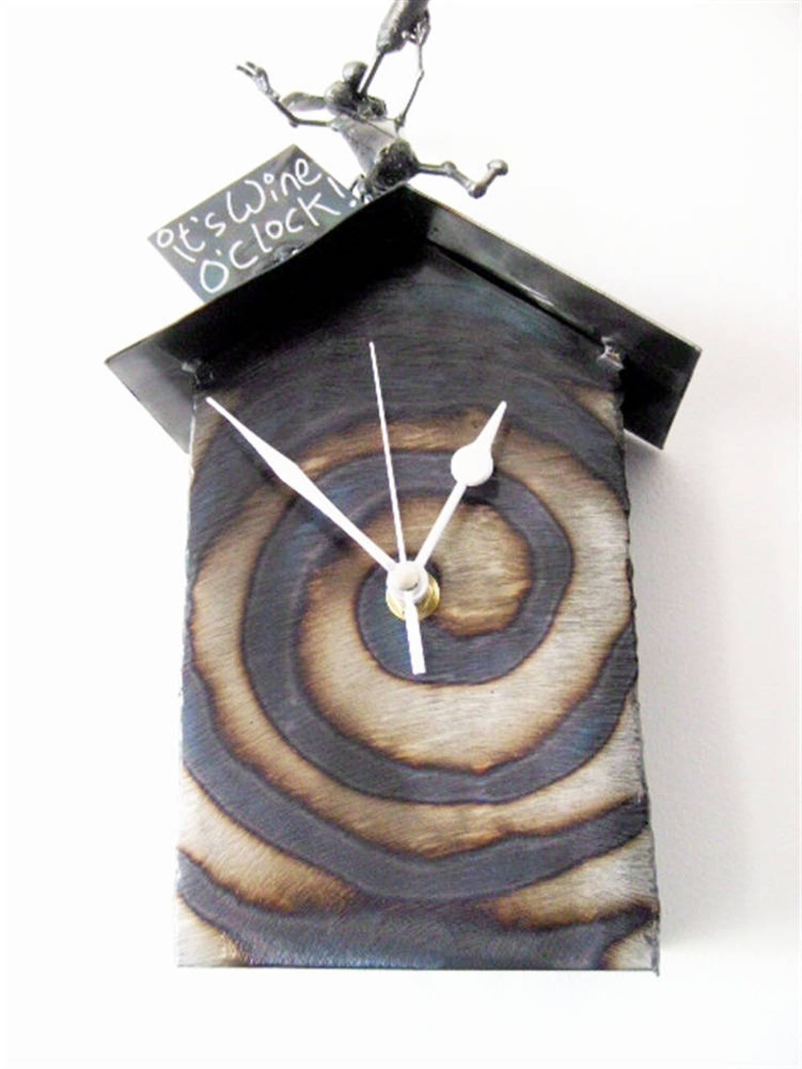 Pendulum Clock With Drunk Mouse Saying "it's Wine O'clock!" (budget ...