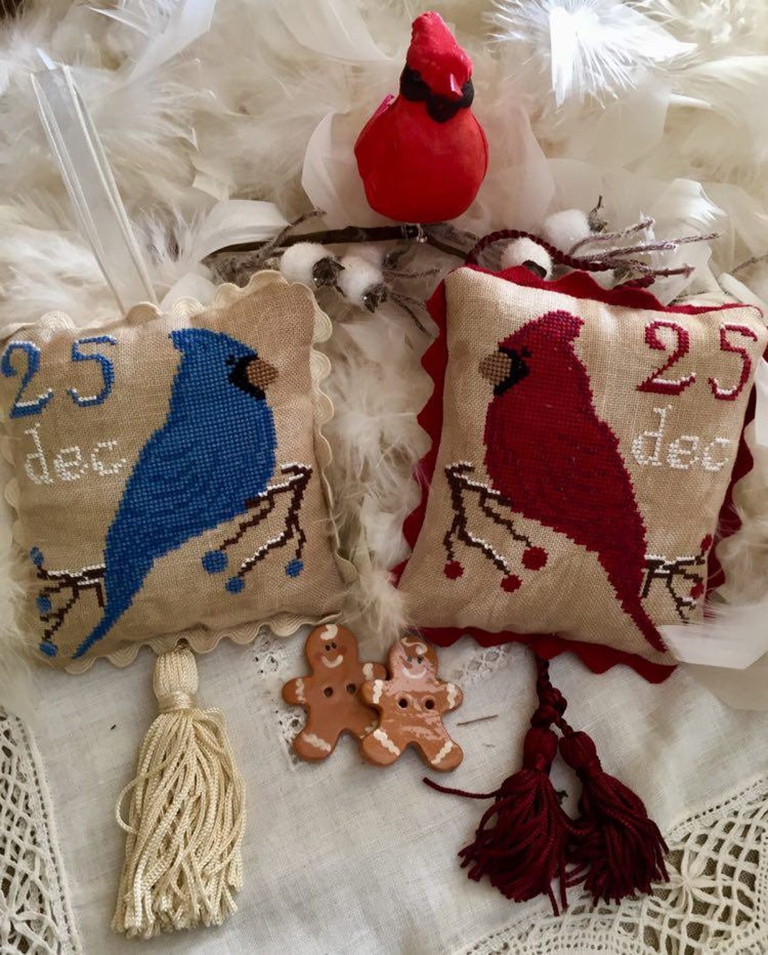 Red and Blue Cardinal Pdf - Etsy