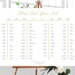 Elegant Gold Table Plan | Elegant Calligraphy Table Plan, White and ...