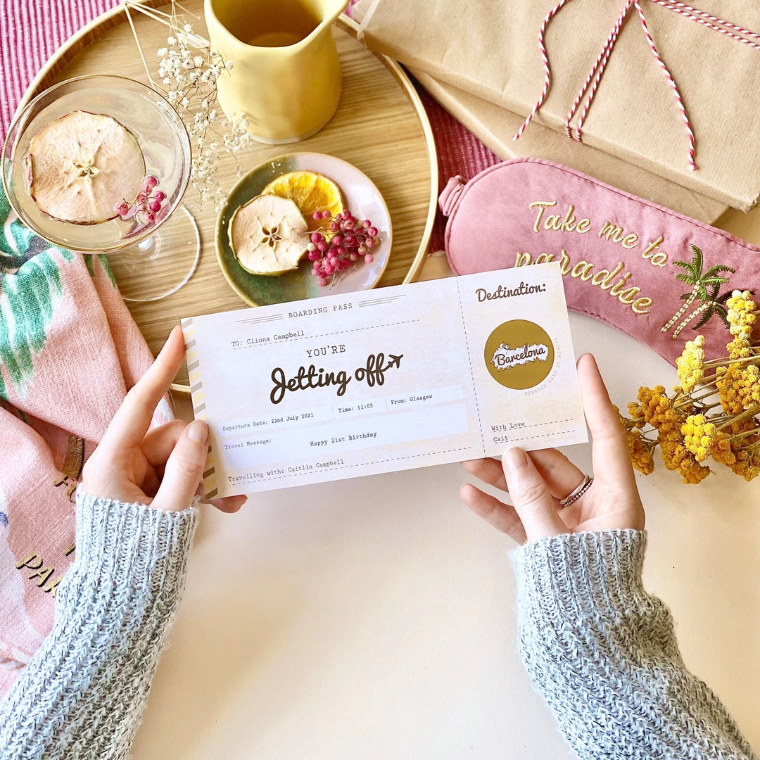 You're Jetting off Scratch Card Boarding Pass | Scratch & Reveal ...