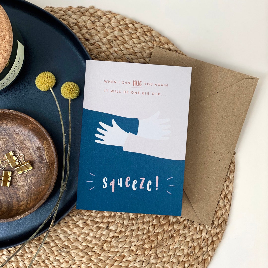 Squeeze Hug Card | Thoughtful Card for Friends & Family, Hug Card ...