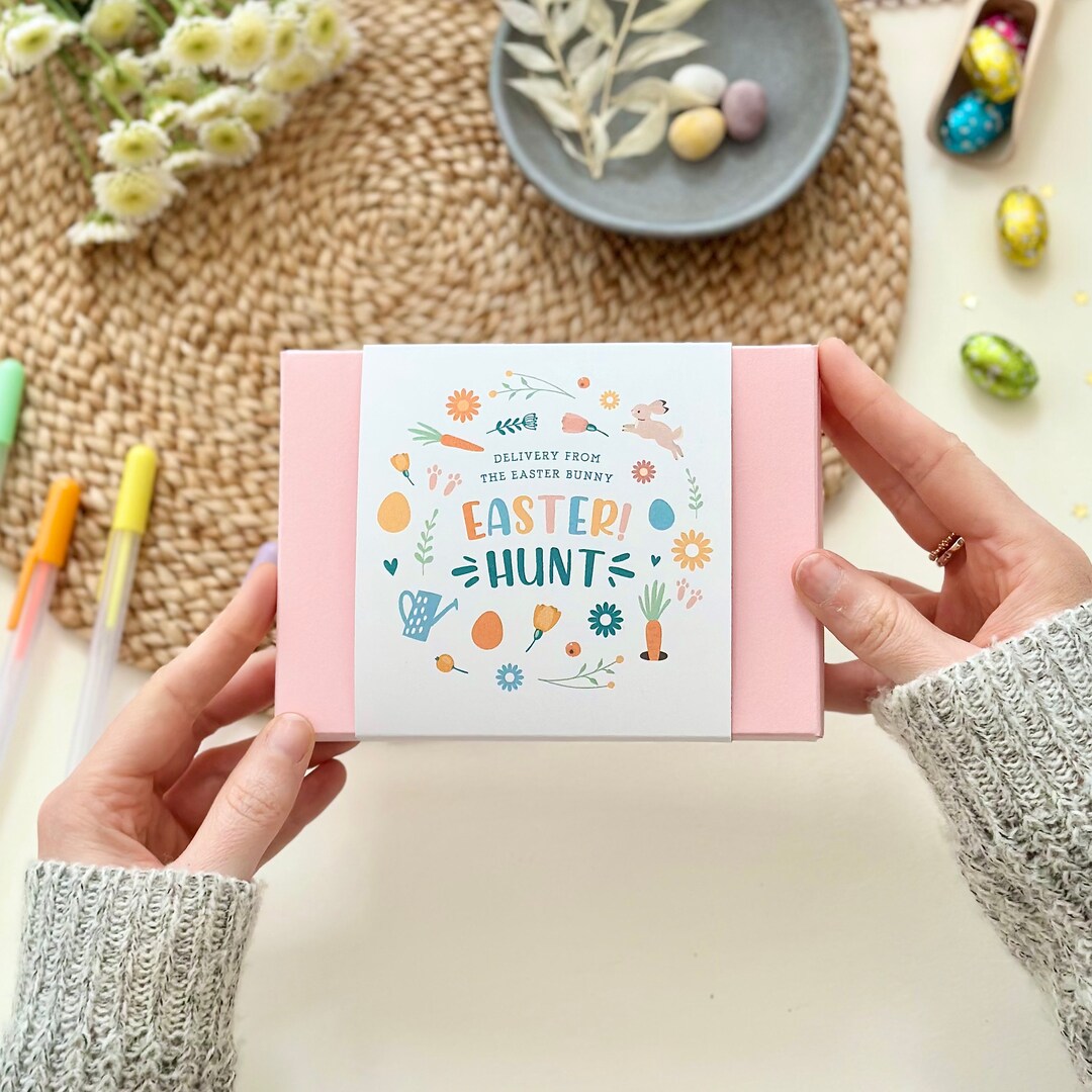 Easter Hunt With Scratch off Sticker Clue Cards | Easter Egg Hunt ...